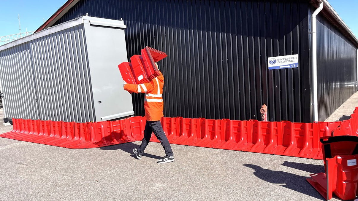 Boxwall Flood Barrier | Freestanding Mobile Flood Protection – Floodshield